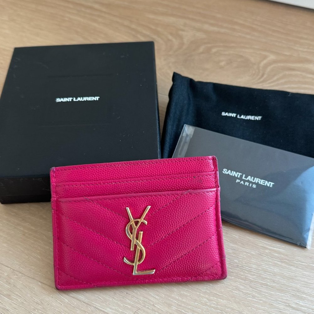 Authentic Ysl Card Holder - Gem
